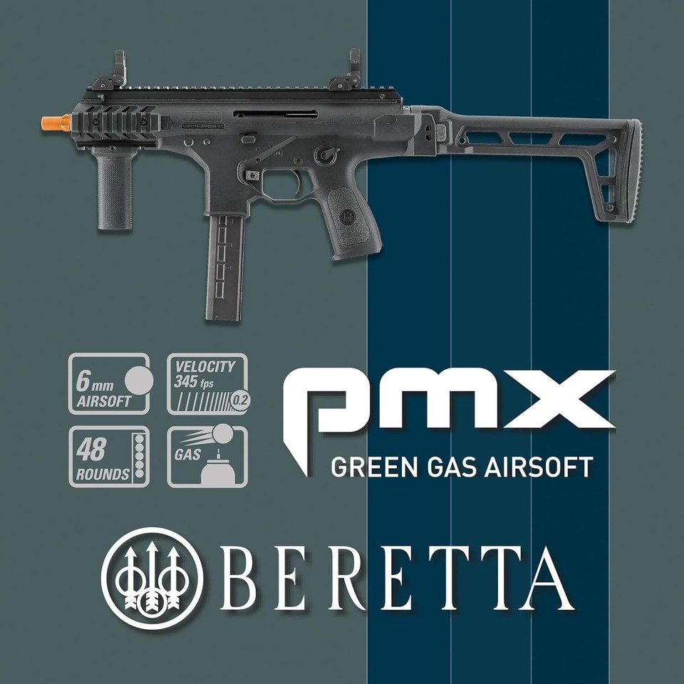Umarex Elite Force Beretta PMX GBB Automatic 6mm Airsoft Rifle BB Gun ...