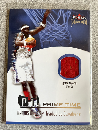 2002-03 Fleer Premium Darius Miles Prime Time Game-Worn Shorts Card | eBay