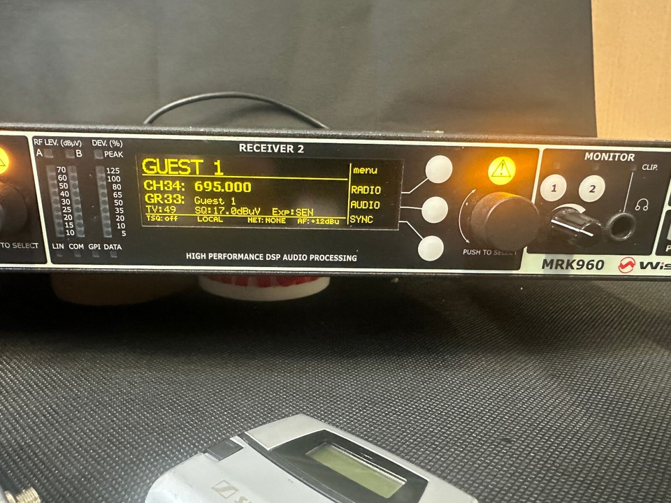 Wisycom MRK960 Dual Channel Receiver with 2 x SK5212 Bodypacks | eBay UK