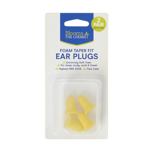Blooms The Chemist Foam Bell Shape Ear Plugs 2 Pairs | eBay