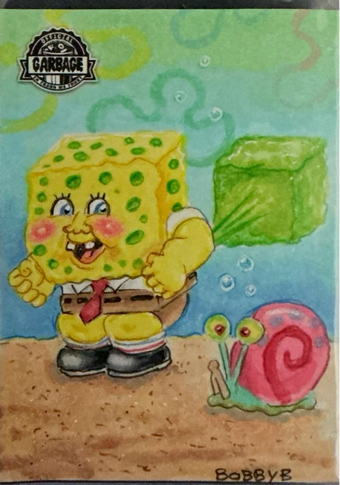 2020 GARBAGE PAIL KIDS SPONGE BOB KRASHERS SKETCH CARD BOBBY BLAKEY CS ...
