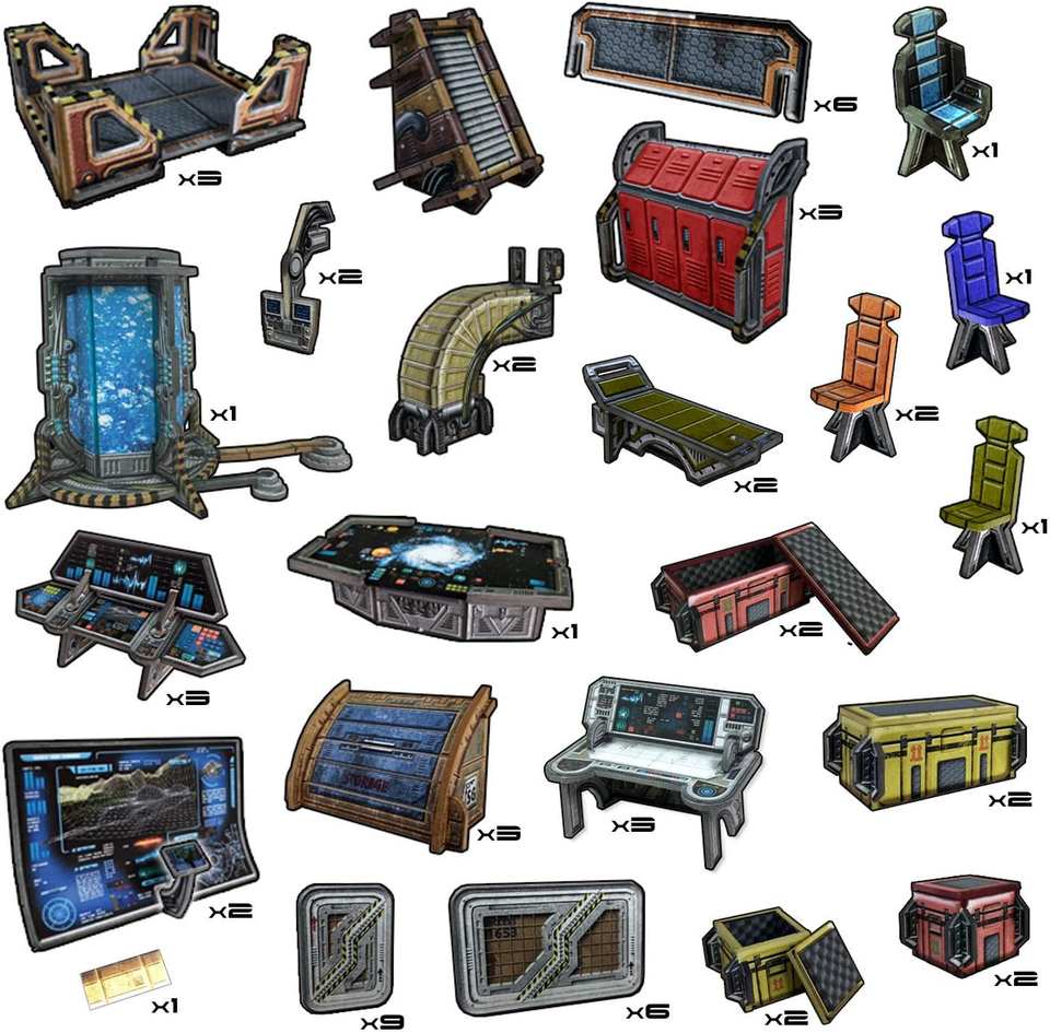 Sci-Fi Terrain Frontier Core Set - 28-35Mm Rpg/Wargames / 40K ...