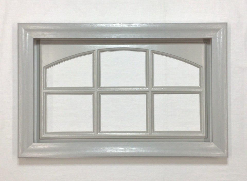 Gray Amarr Garage Door Window Kit Short Panel Frame Insert Grills Glass ...