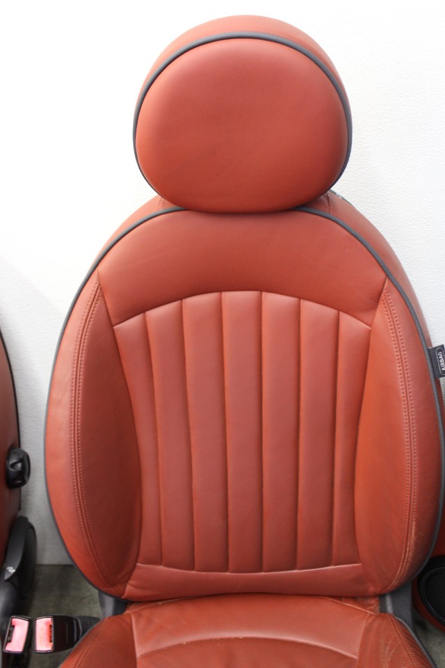 Mini Cooper T9ES Redwood Leather Interior Swap Seats Door Panels R56 ...
