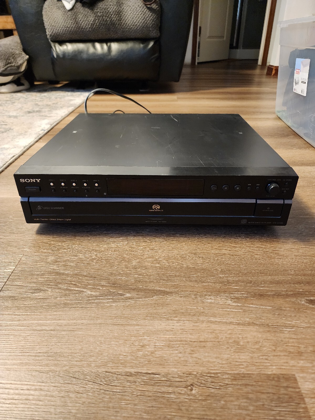 Sony SCD-CE595 5 Disc 5.1 Channel Super Audio CD Changer/Player TESTED ...