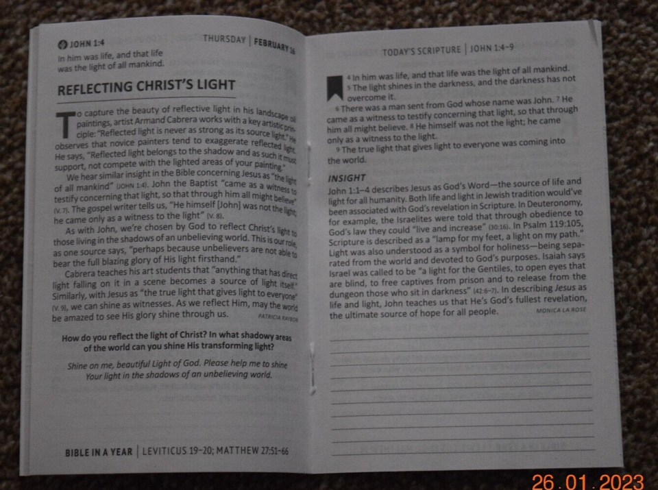 "OUR DAILY BREAD" Prayer BOOKLET from ODB Ministries, 30Pages, Feb 2023 ...