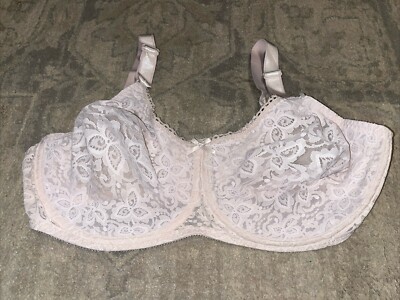 NWOT Bali 3432 Lace 'N Smooth Seamless Cup Underwire Bra 42D Nude-pink ...
