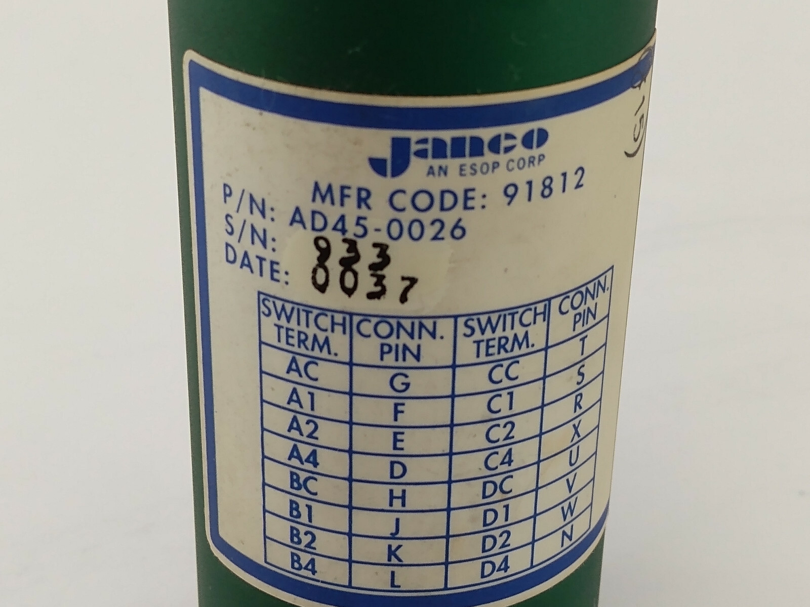 Janco Switch PN AD45-0026 | eBay