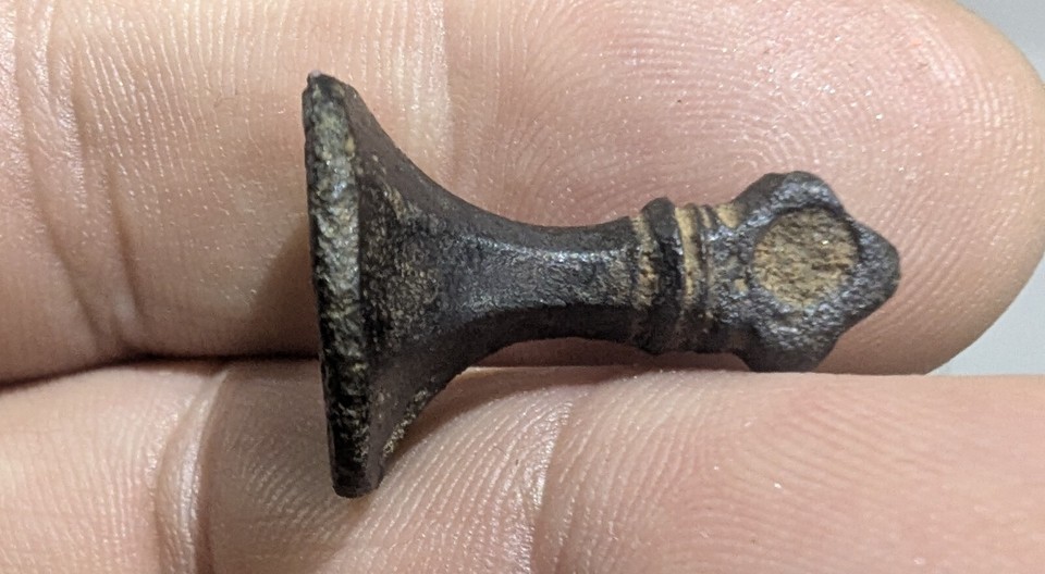 Metal Detecting Find UK Medieval Seal Matrix AVE MARIA GR dating c ...