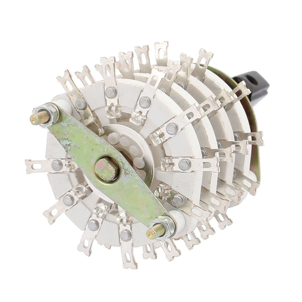 4 Pole 11 Position Four Decks Band Channel Rotary Switch Selector Cap ...