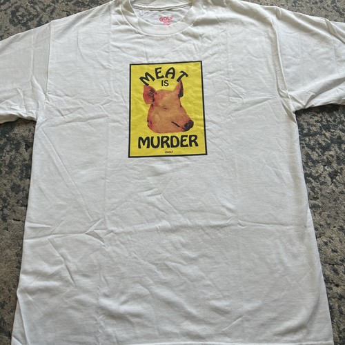 RARE Golf Wang Meat Is Murder White Pig Tee Medium Tyler the Creator | eBay