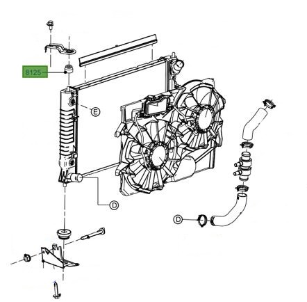 GENUINE FORD FALCON FG RADIATOR SUPPORT INSULATOR UPPER AND LOWER (ALL ...