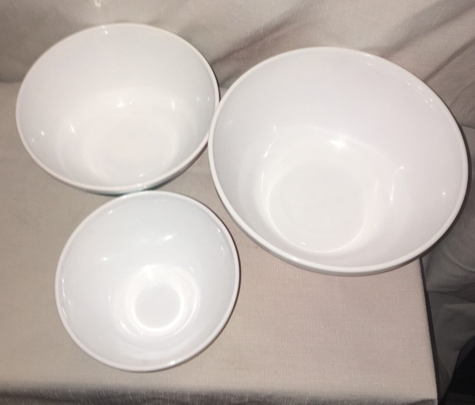 Vintage Charm Inspired By Pyrex MEMORY LANE 3 Pc Mixing Bowl Set ...