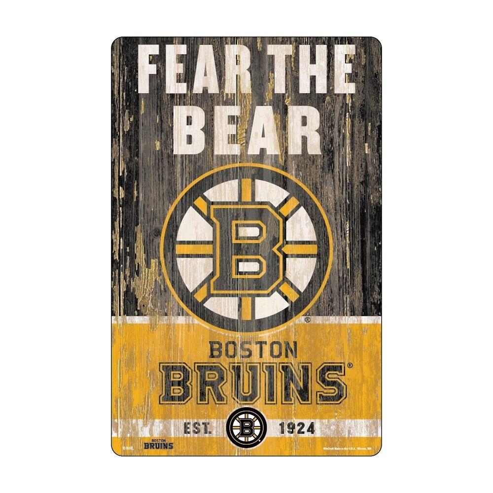 Boston Bruins 11"x17" Wood Sign Slogan Design [NEW] NHL Banner Wall ...
