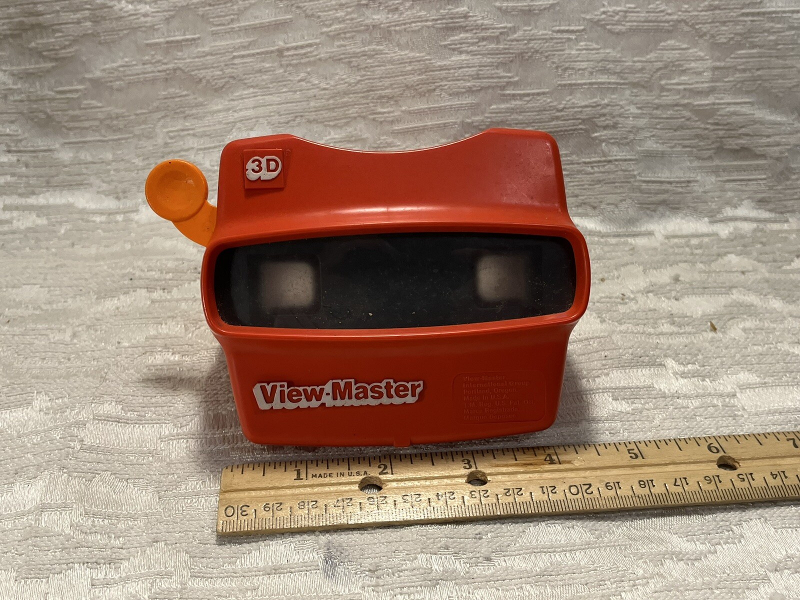 Vintage Tyco Red Viewmaster 3D View-Master Viewer Orange Lever Made in ...