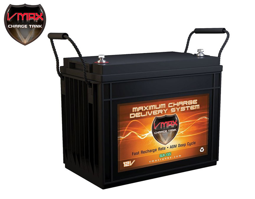 VMAX SLR155 AGM 12V 155AH Battery for Solar Storage, Wind Power, PV ...