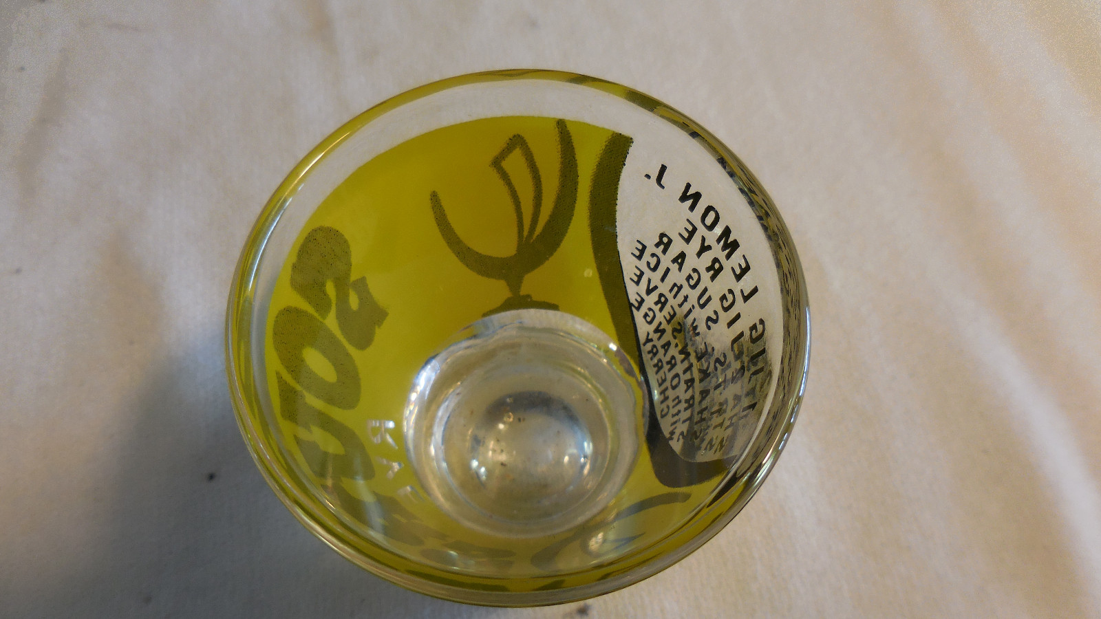 SOURS RYE Shot Glass W/ Recipe | eBay