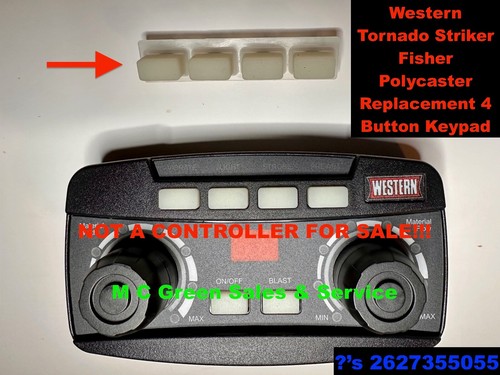 NEW WESTERN TORNADO STRIKER FLEETFLEX REPLACEMENT 4 BUTTON KEYPAD FOR ...