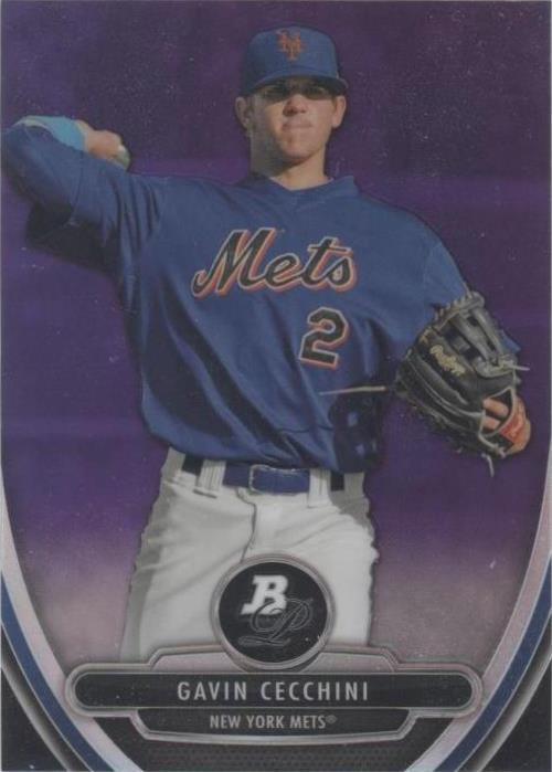 2013 Bowman Platinum - Prospects Gavin Cecchini #BPCP92 Chrome Purple ...