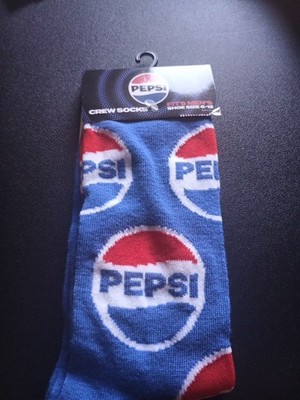 PEPSI Cola Soda Drink Classic Pair SOCKS Sz 6-13 trendy ad icon | eBay