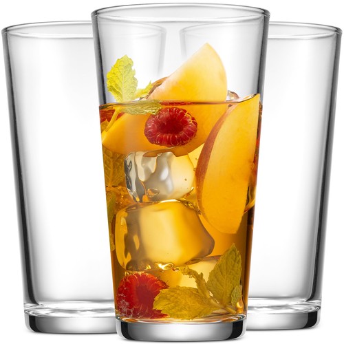 Home Essentials Drinking Glass Set - 10 Highball Glass Cups, 16 Oz ...