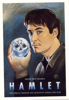 HAMLET 1990•Kevin Kline•New York Shakespeare Festival•Art Paul Davis ...