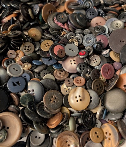 Bulk Dark Button Assortment, Vintage/Old/Button Bag Lot, DIY Crafts ...