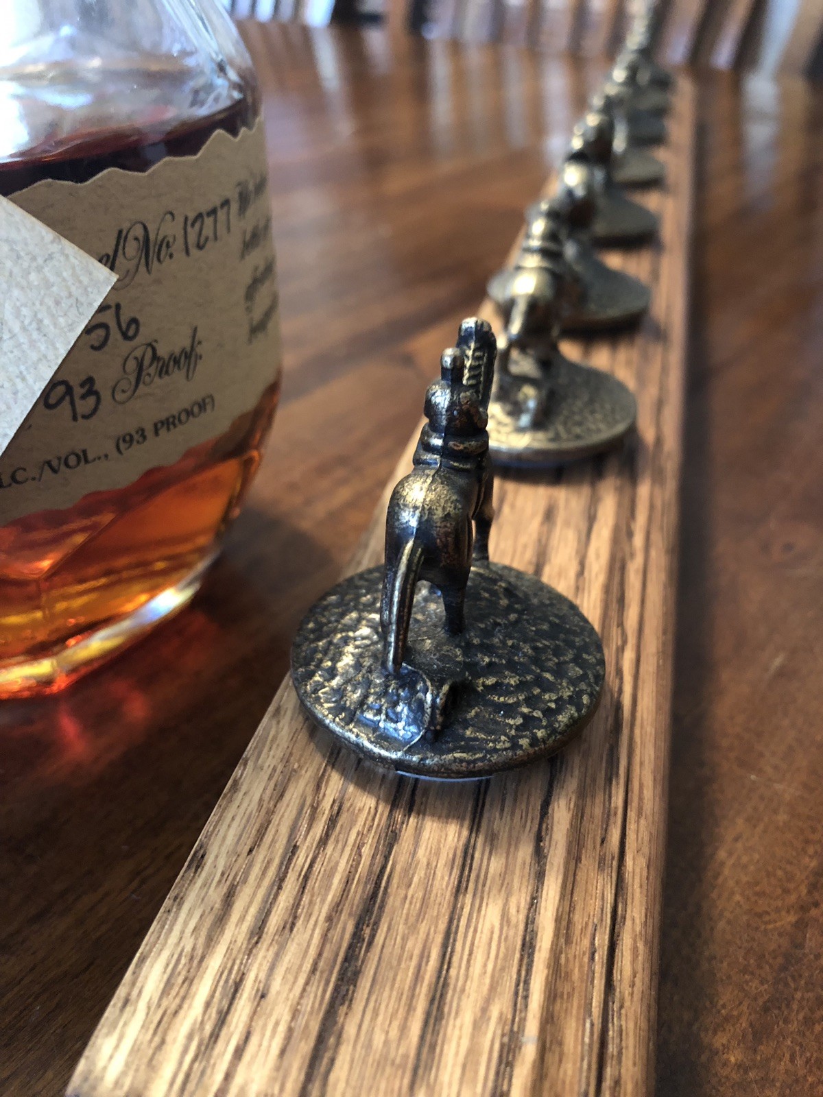 Blanton's Bourbon Cork Display Solid Oak, Blantons, Whiskey Solid Oak ...