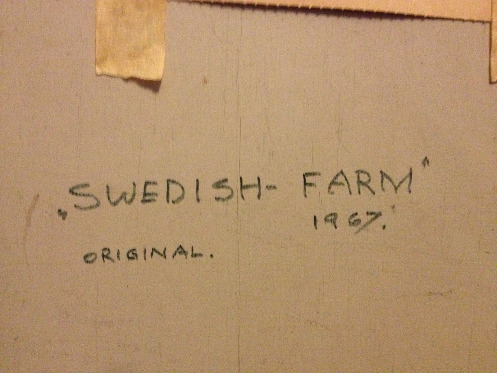 Vintage Landscape "Swedish Farm" Signed John Wedekind Dated 1967 El ...