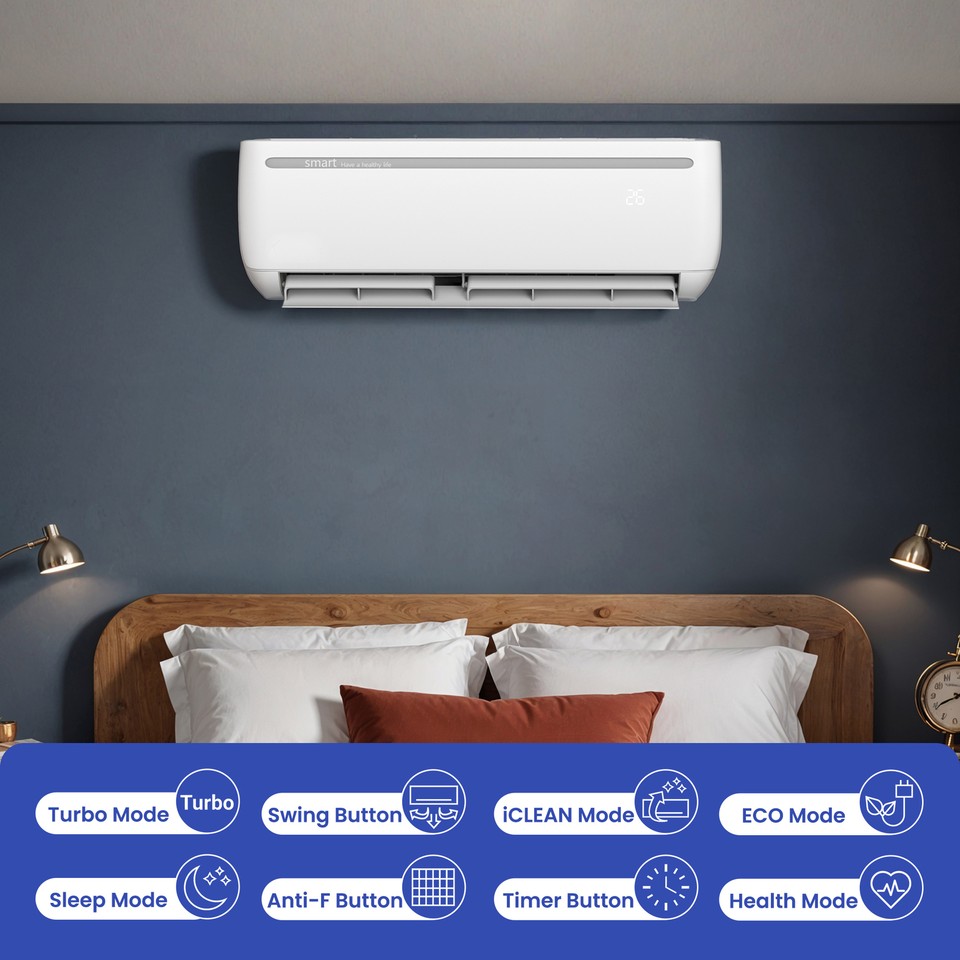 18000 BTU Mini Split Air Conditioner COOL HEAT Pump System Ductless ...