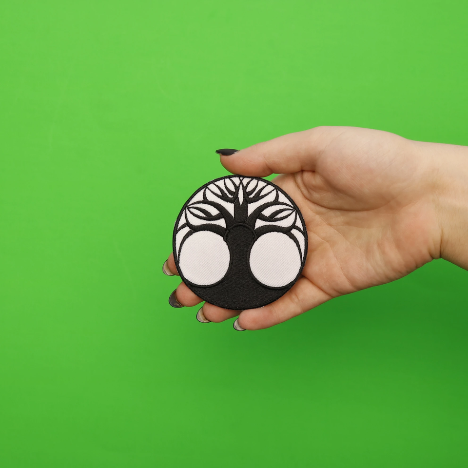 Tree Of Life Round Embroidered Iron On Patch | eBay