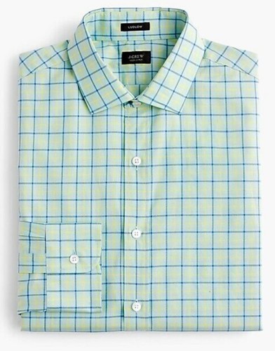 J. Crew Men’s Ludlow Shirt In Green Tattersall SZ Large | eBay