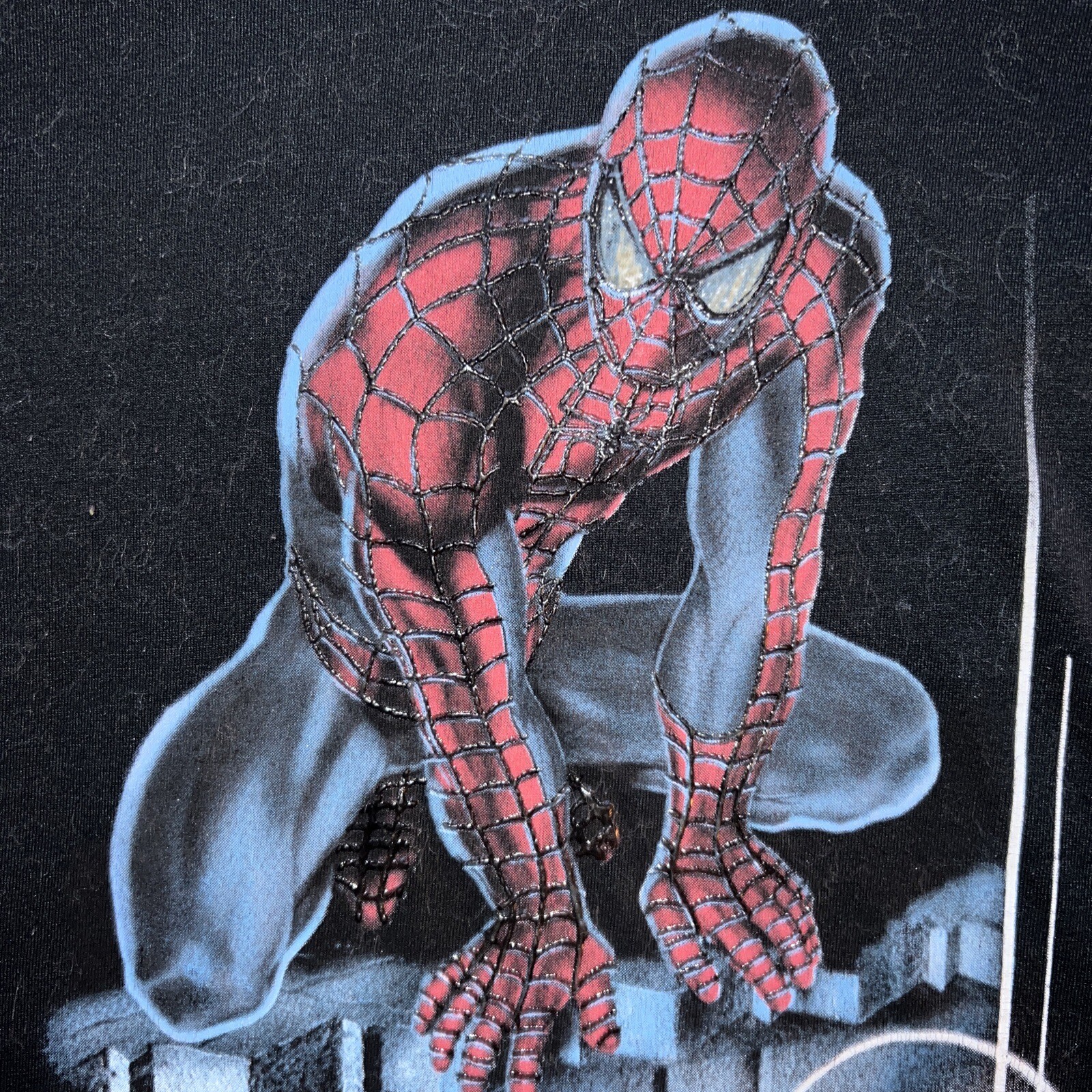 Rare Vintage 2002 Spider-Man Original Movie Promo T S… - Gem