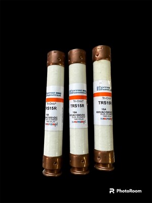 TRS15R Dual Element Time Delay Smart Spot Fuse 15A 600V - Lot of 3 | eBay