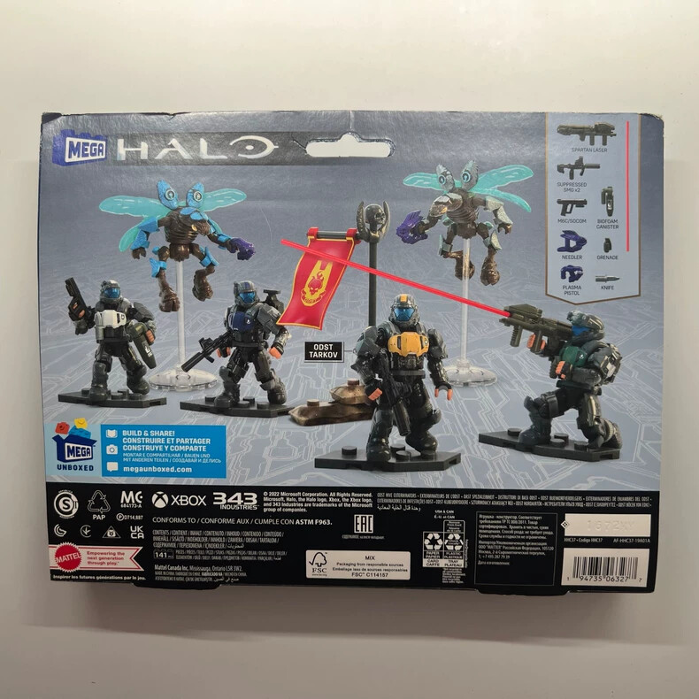 Mega Bloks Halo ODST HIVE HDP61 HHC37 Building Blocks Figure Rare Toy ...