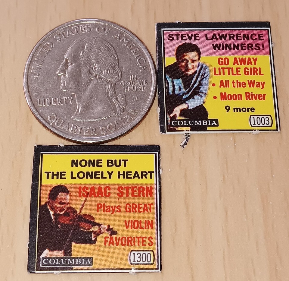 Vtg 1960s MINIATURE 7/8" DOLLHOUSE Mattel BARBIE ISSAC STERN STEVE ...