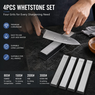 Diamond Sharpening Stone Whetstone Knife Chisel Sharpener Coarse to ...
