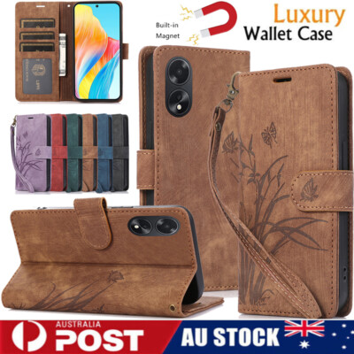 For Oppo A80 A79 A60 A40 A38 A58 A98 A57S A18 Case Wallet Shockproof ...