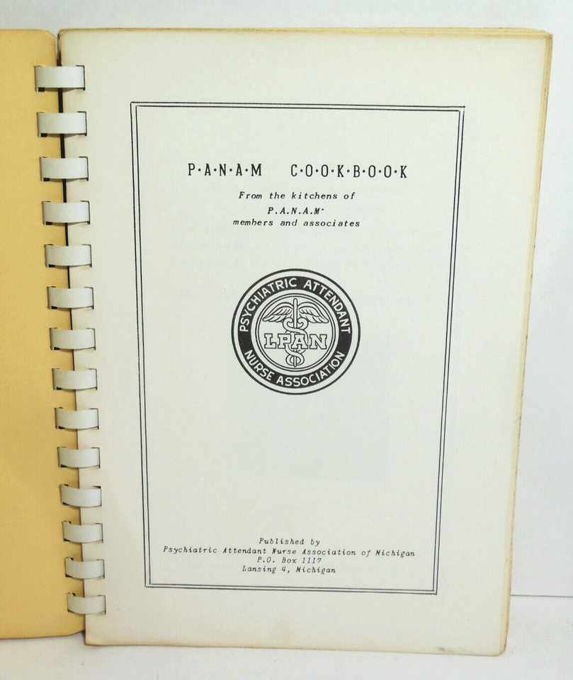 Recipes from 14 Michigan State Hospitals 1962 Psychiatric Nurse ...
