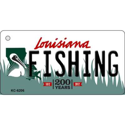 Fishing Louisiana State License Plate Tag Novelty Key Chain KC-6206 | eBay