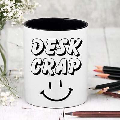 Pen Pot Funny Office Pencil Desk Organiser Storage Work Gift Friend ...