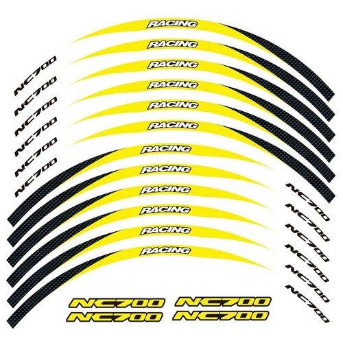 Motorcycle stripes Wheel Hub Rim Strip Sticker Decal For Honda NC700 /S ...