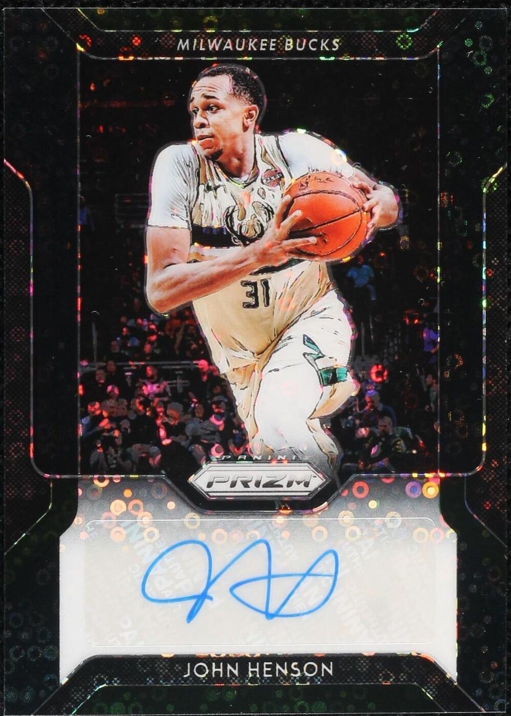 2018-19 Panini Prizm - Fast Break Autographs John Henson #FB-JHS Black ...