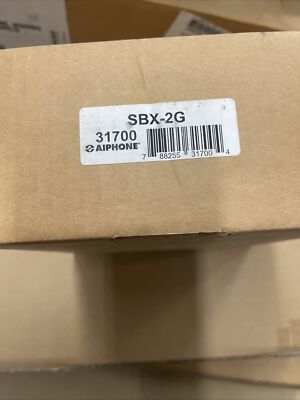 Aiphone Intercom Surface Mount Box For 2-Gang Stainless Steel Stations ...