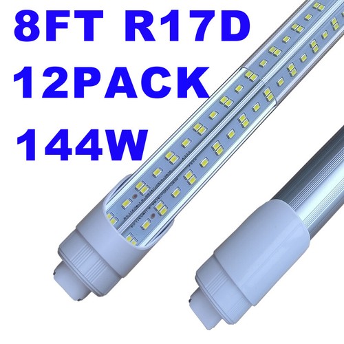 12PCS R17d HO 8FT LED Shop Lights 144W LED Tube Light Bulbs T8 LED ...