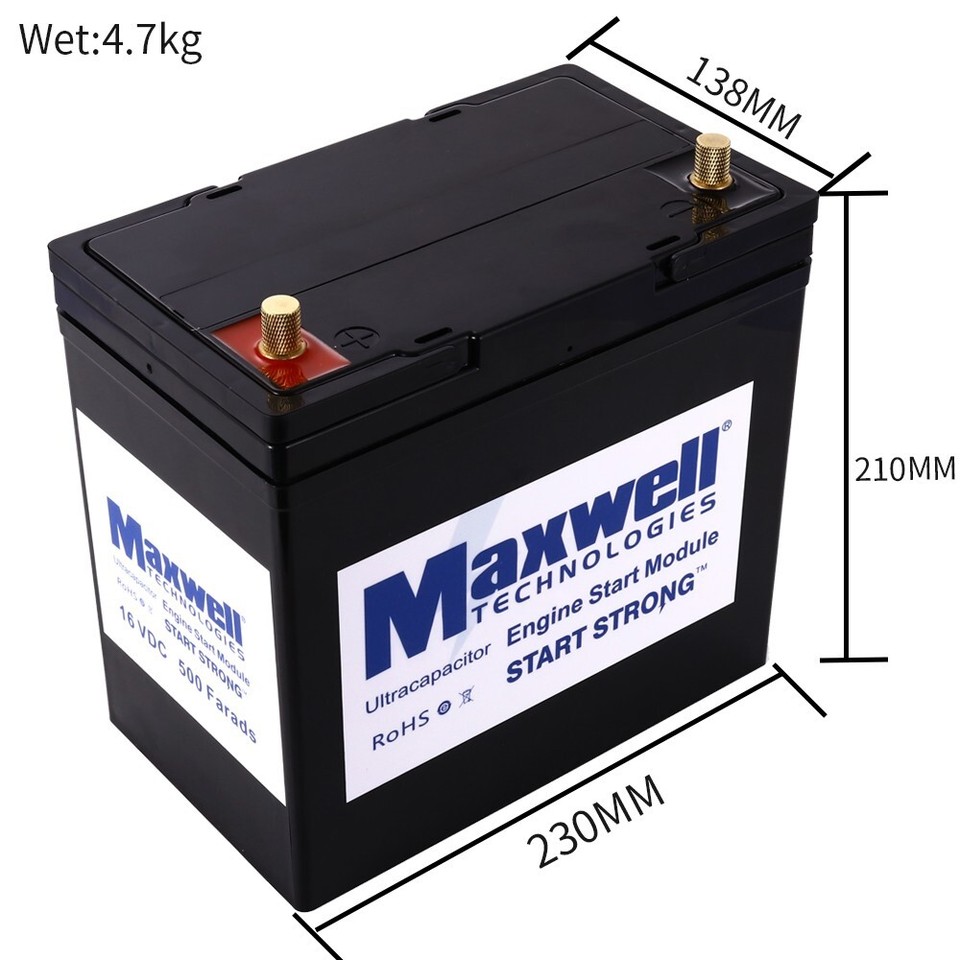 Maxwell 16V 500F Super Capacitor Battery 6pcs 2.7V 3000Farads With ...