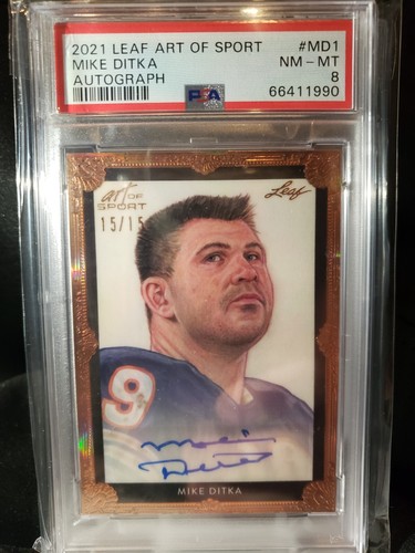 2021 Mike Ditka Leaf Art of Sport AUTO Autograph #15/15 Chicago Bears ...