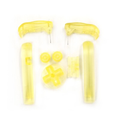 Clear Glod Yellow Replacement Buttons Set L R A B Button For GameBoy ...