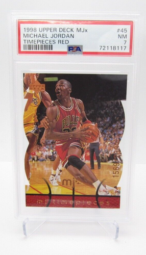 1998 Upper Deck MJx Michael Jordan Timepiece Red PSA 7 Basketball Card ...
