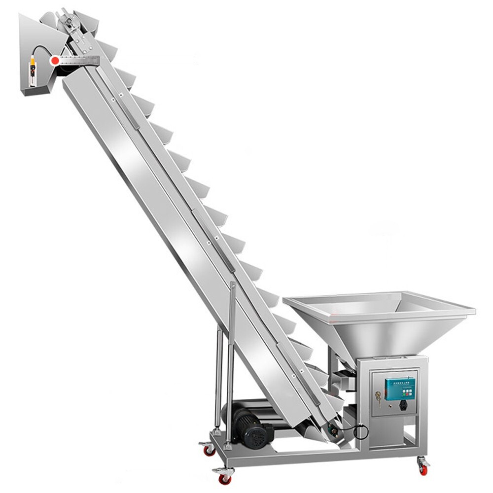 1.7m High Bucket Elevator Powder Particle Feeding Machine with 100KG ...